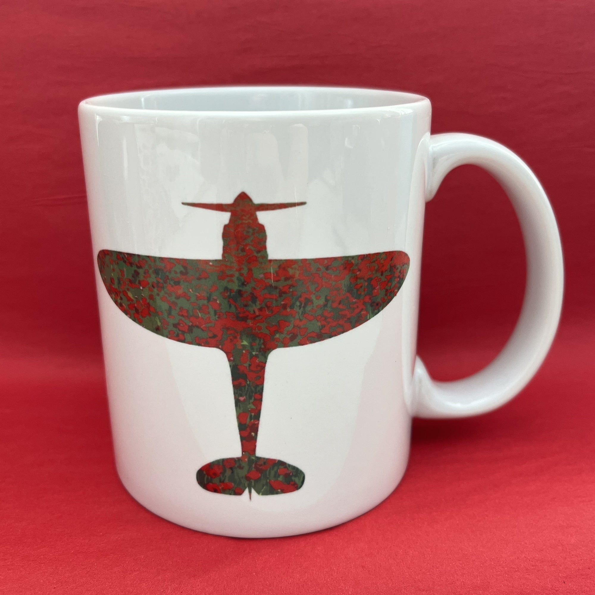 Spitfire Poppy Mug – Gillian Jones Designs
